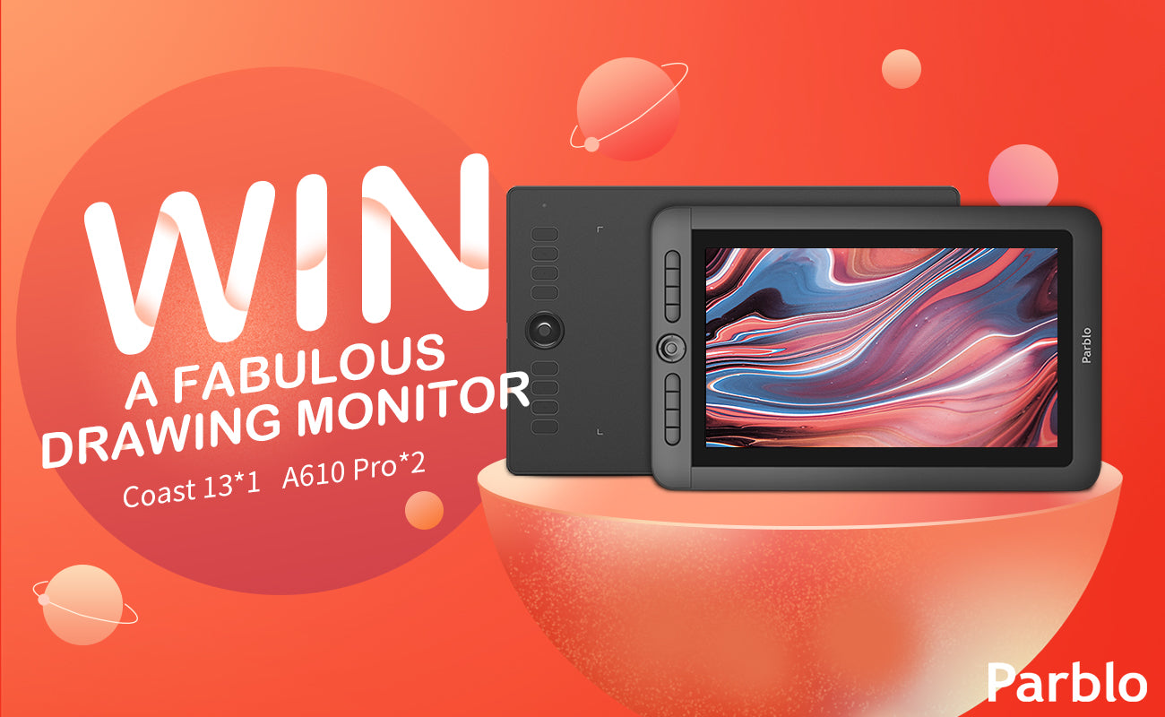 Parblo 500K Facebook Fans Giveaway | Giveaway to win graphic tablets