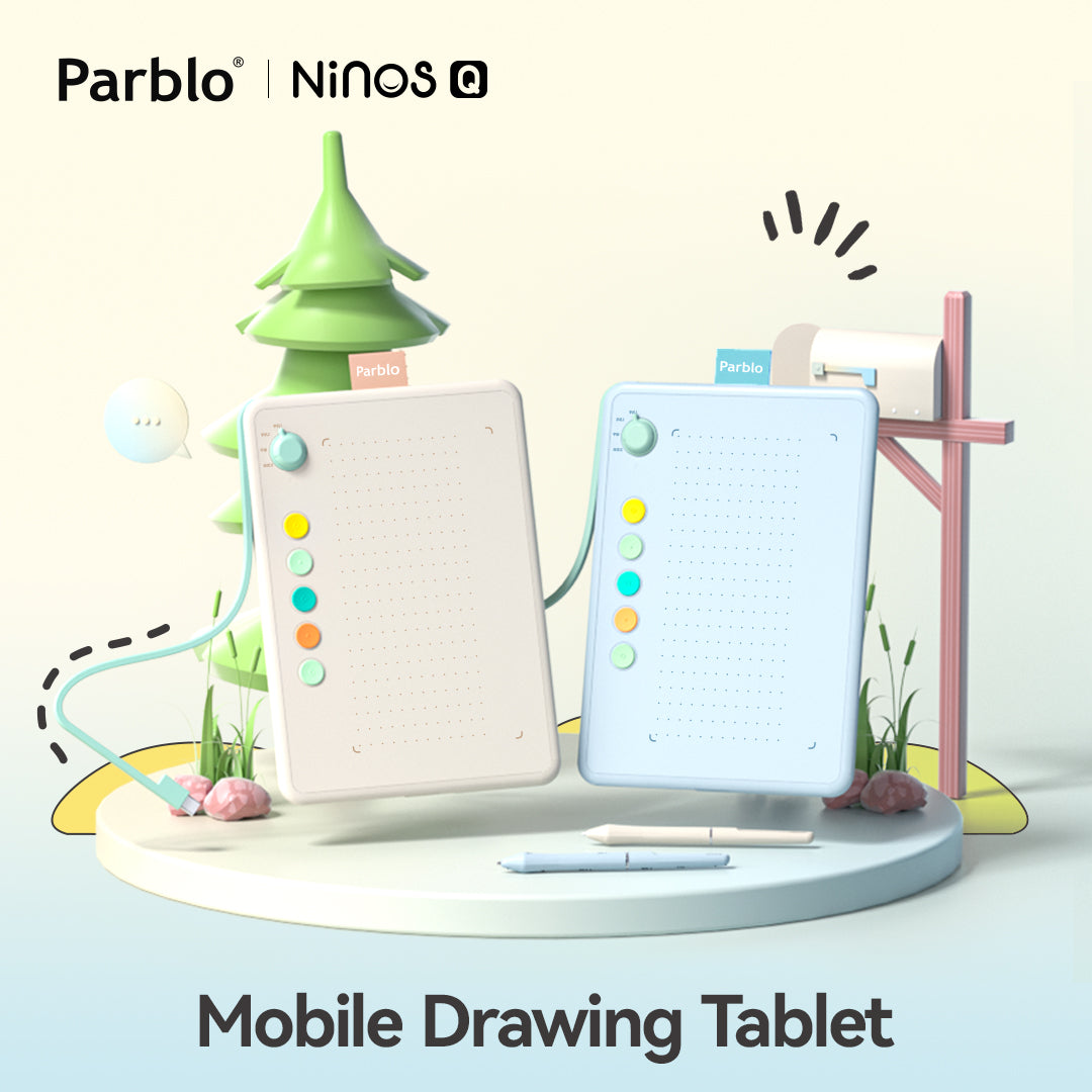 Parblo Drawing Tablet Ninos Q Mobile Digital Graphic Tablet