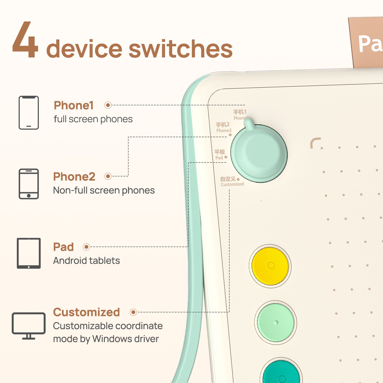 Parblo Drawing Tablet Ninos Q Mobile Digital Graphic Tablet
